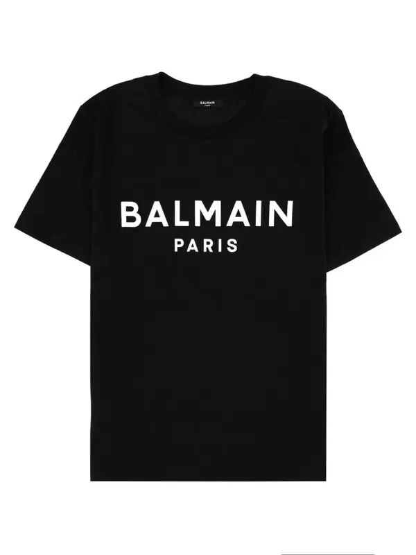 Balmain T-shirt Con Stampa Logo - Black