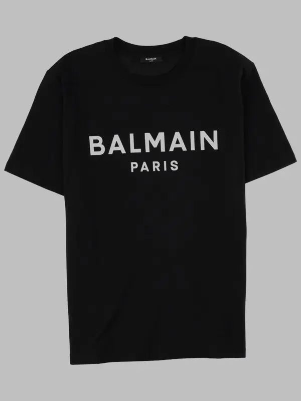 Balmain T-shirt Con Stampa Logo - Black
