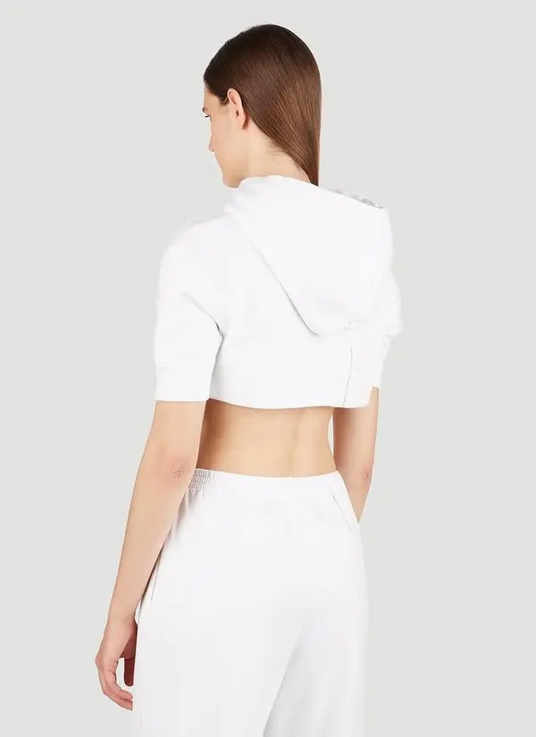Raf Simons Cropped Hooded Sweatshirt