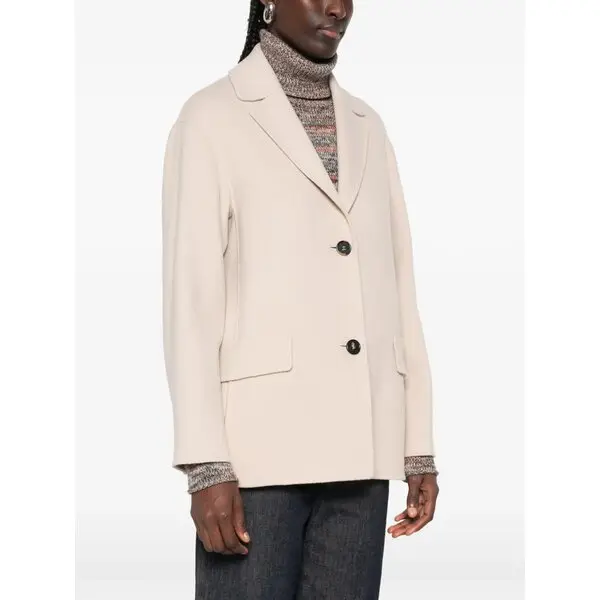 Max Mara Neutrals Coats Single Breasted Coats