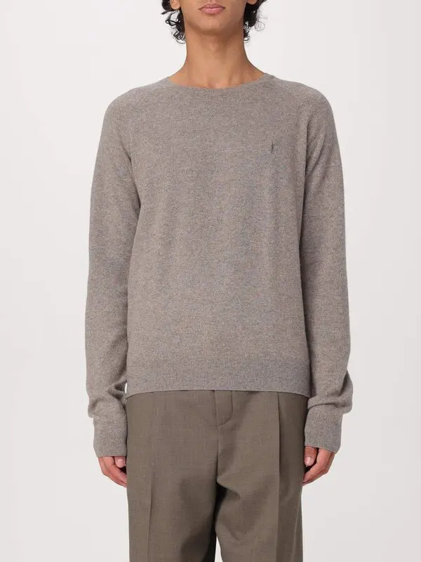 Saint Laurent Cashmere Crewneck Pullover - Cream