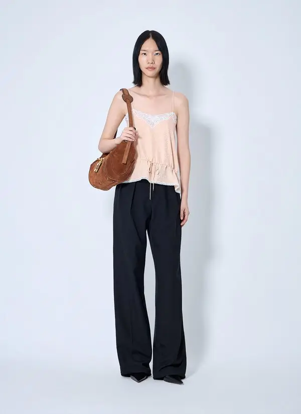 Chloé Lace Trim Camisole Top