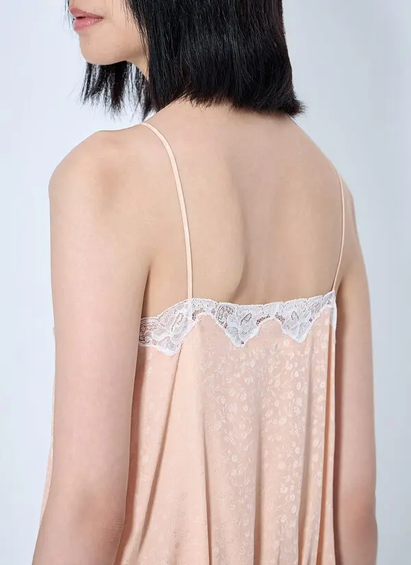 Chloé Lace Trim Camisole Top