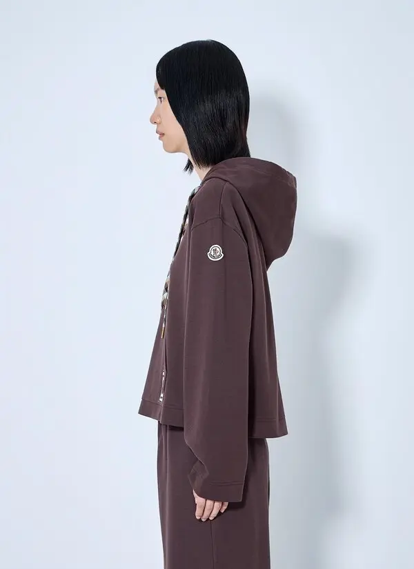 Moncler Hooded Sweatshirt With Contrast Drawstrings