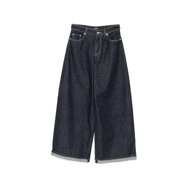 Max Mara Denim Wide-leg Jeans - Blue