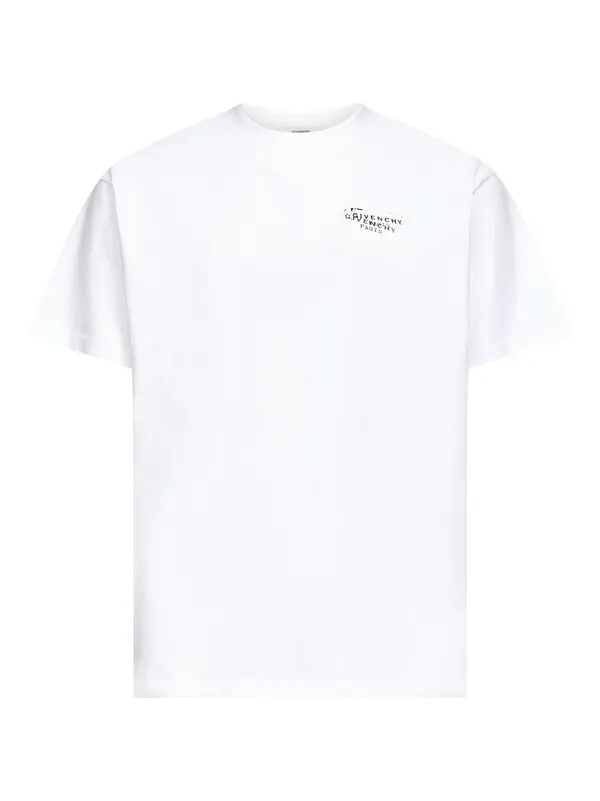 Givenchy White Stamp Print T-shirt - Multicolor
