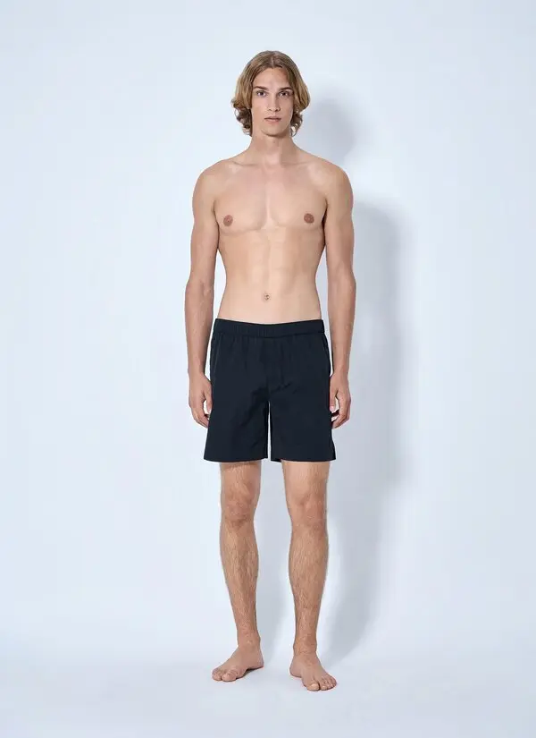 Moncler Elasticated Waist Swim Shorts - Black