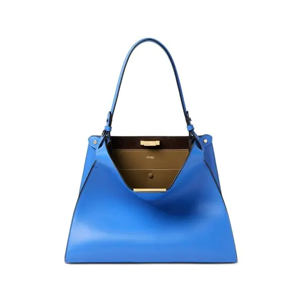 Fendi Calfskin Tote Bag - Blue
