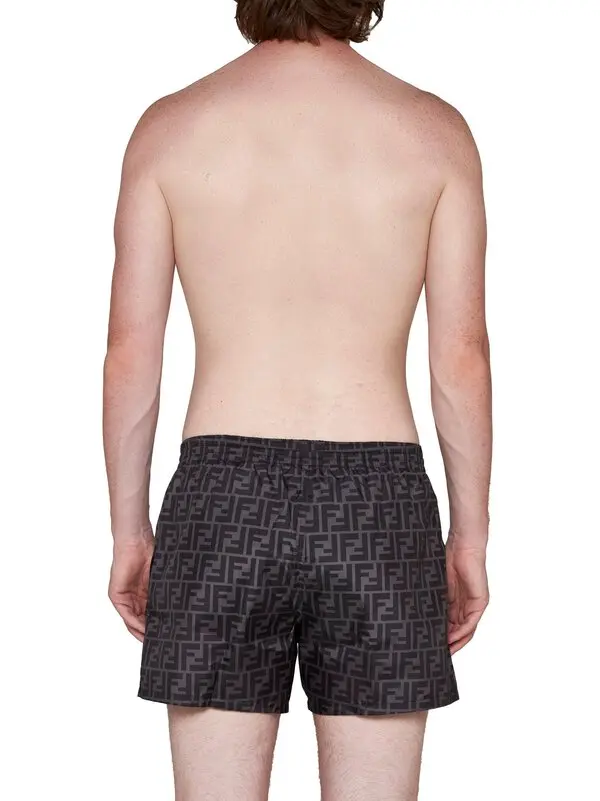 Fendi Black Nylon Shorts