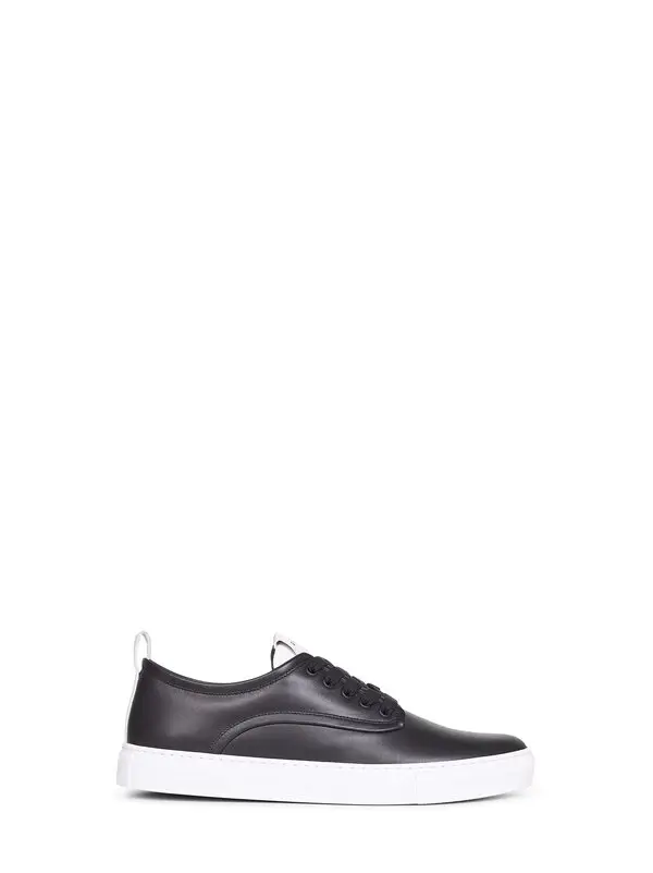 Givenchy Black Calf Leather New City Sneakers - Multicolor