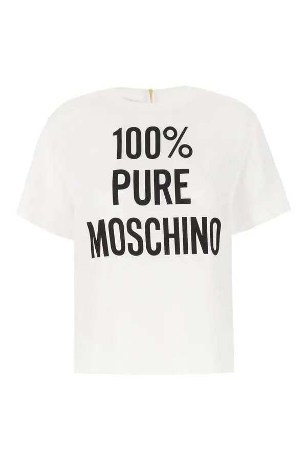 Moschino Print Short Sleeve Top - Multicolor