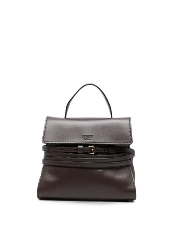Moschino Tie Me Leather Handbag