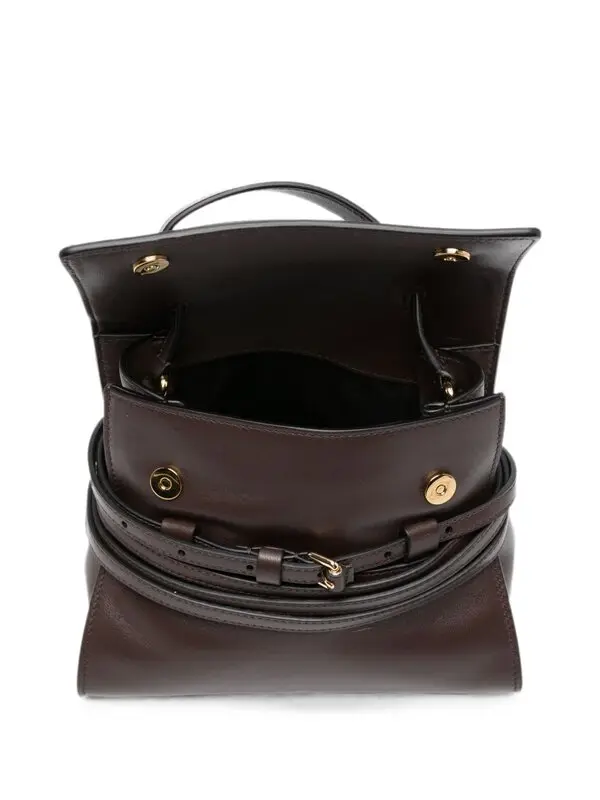 Moschino Tie Me Leather Handbag
