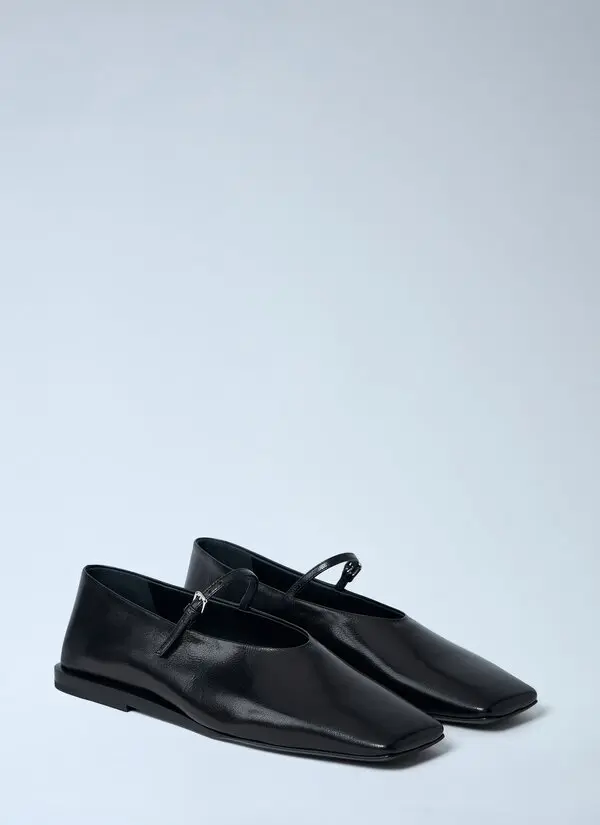 JIL SANDER Leather Flat Shoes