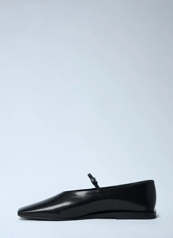 JIL SANDER Leather Flat Shoes