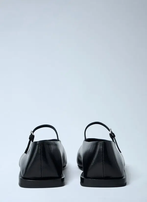 JIL SANDER Leather Flat Shoes