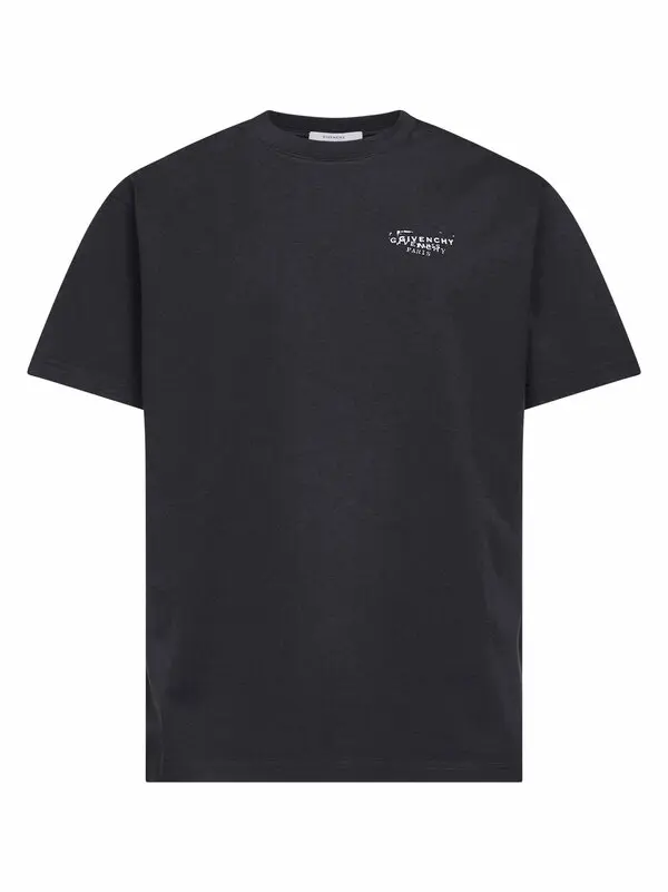 Givenchy Black Stamp Print T-shirt - Multicolor