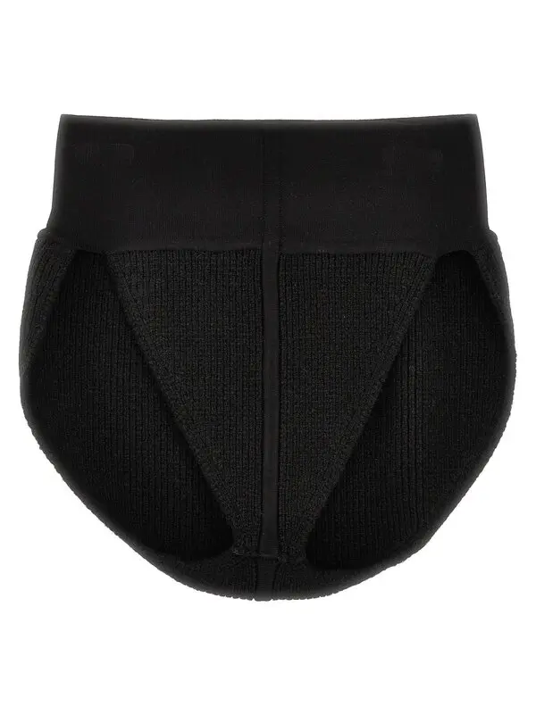 Rick Owens Cashmere Blend High-waist Panties - Black