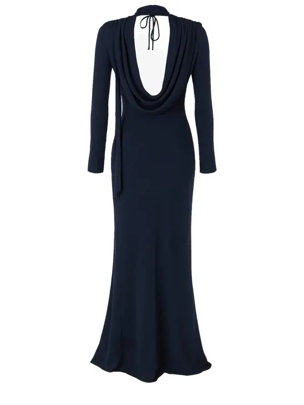 ROTATE BY BIRGER CHRISTENSEN Long Draped Dress