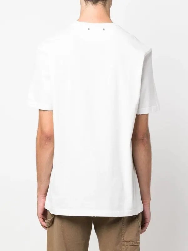 GOLDEN GOOSE T-shirt Distressed Cotton