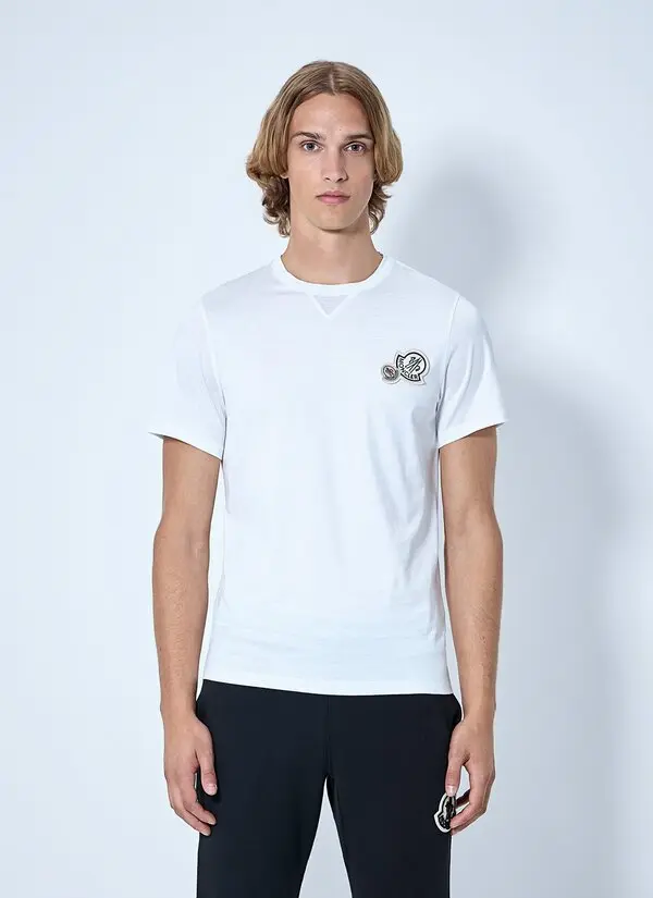 Moncler Logo Patch T-shirt - White
