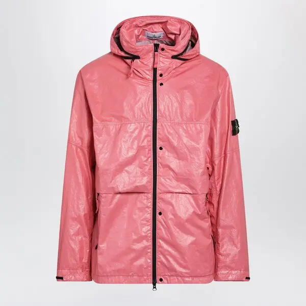Stone Island Glossy Nylon Jacket - Pink