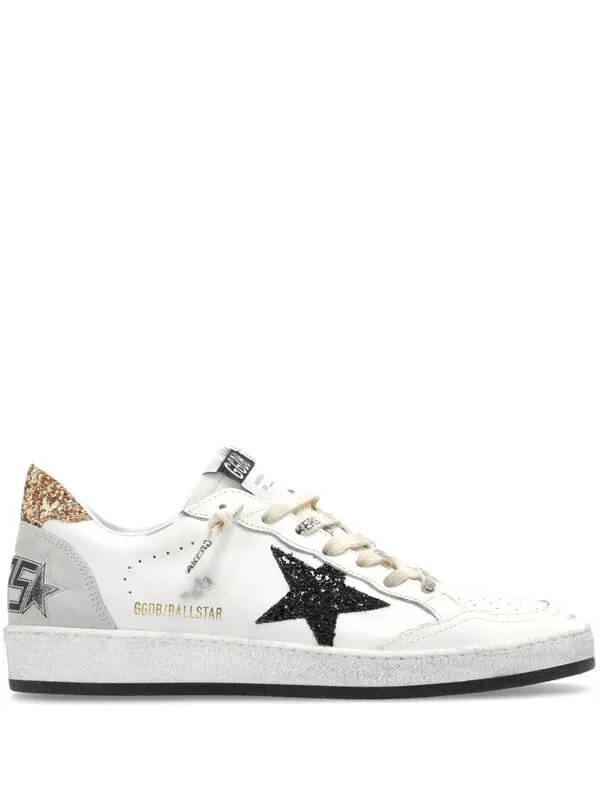 GOLDEN GOOSE Ball Star Leather Sneakers - Multicolor