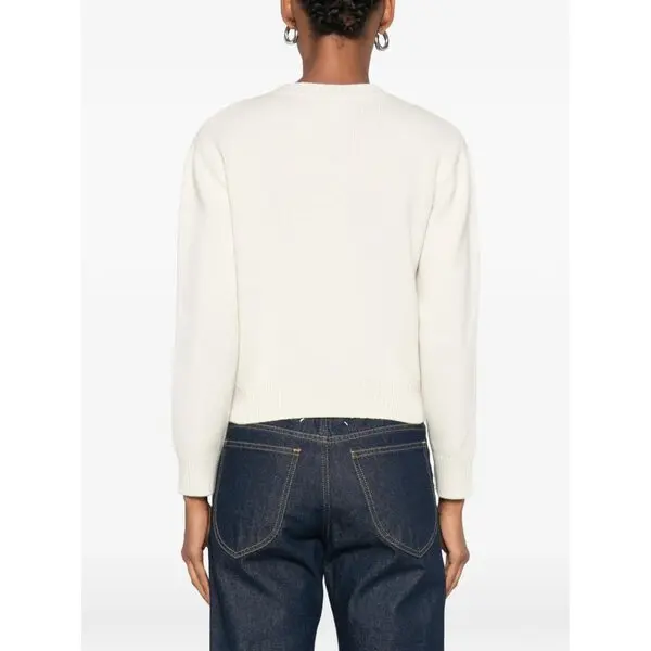 A.p.c. Wool Ribbed Knit Pullover - Cream