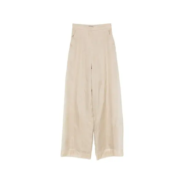 Max Mara Neutrals Trousers Tailored Trousers - Cream