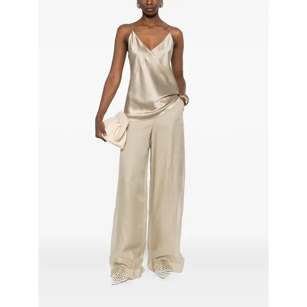 Max Mara Neutrals Trousers Tailored Trousers - Cream