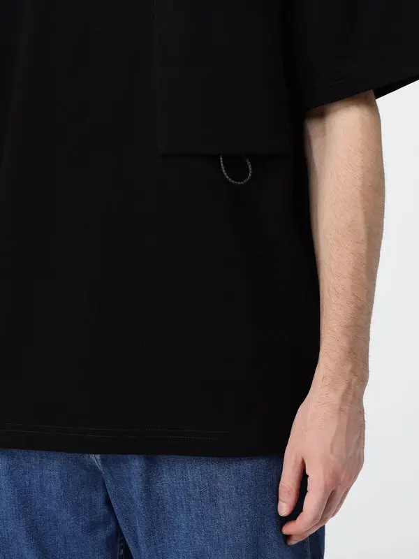 Bottega Veneta Drop-shoulder Cotton Crewneck T-shirt - Black