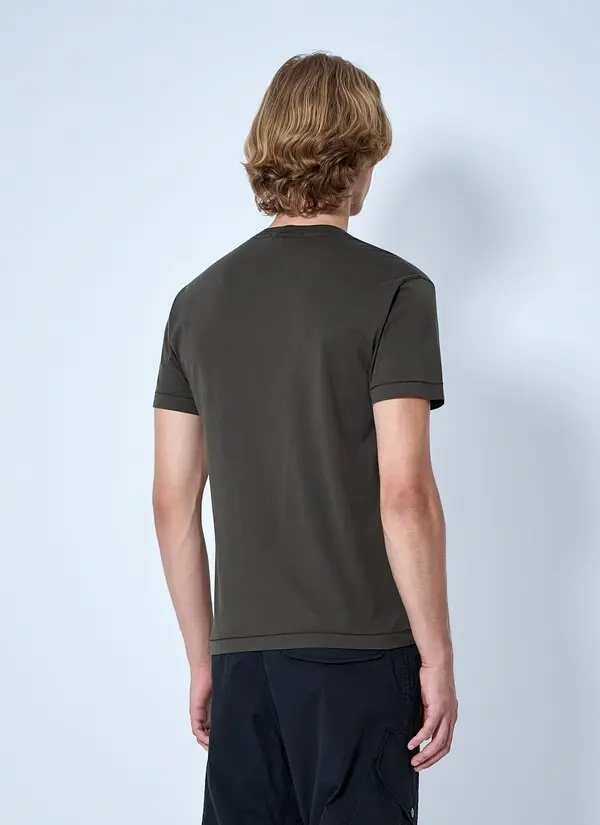 Stone Island Logo Motif Cotton T-shirt - Gray