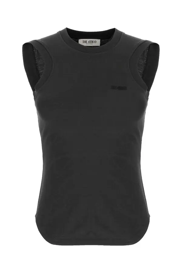 Attico Cotton Sleeveless Top - Multicolor