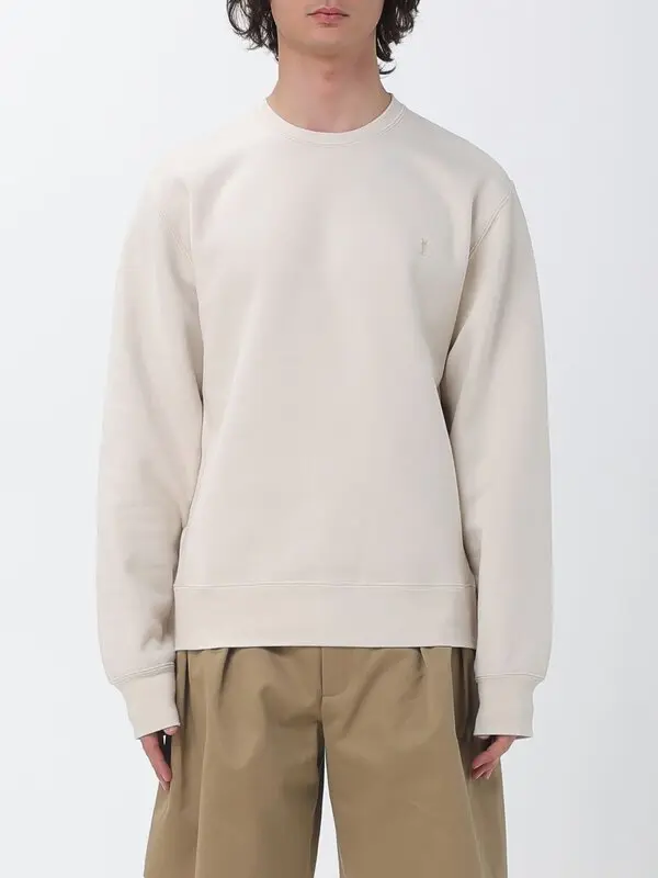 Saint Laurent Cotton Crew Neck Sweatshirt