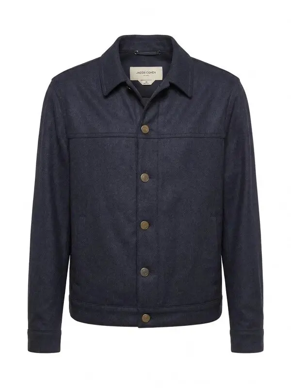 Jacob Cohen Wool Trucker Jacket - Multicolor