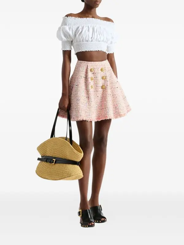 Balmain Tweed Mini Skirt