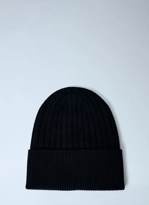 Gucci Logo Motif Beanie Hat - Black