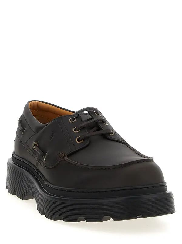 TOD'S Leather Boat Shoes