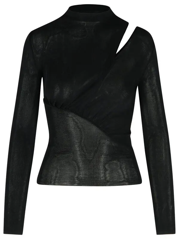 SELF-PORTRAIT Cut Out' Viscose Top