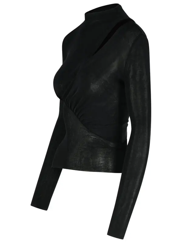SELF-PORTRAIT Cut Out' Viscose Top