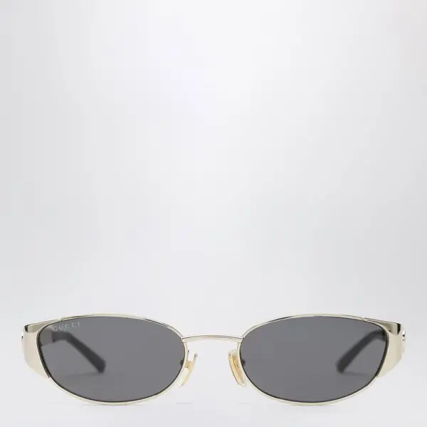 Gucci Gold-tone Metal Oval Sunglasses - Silver