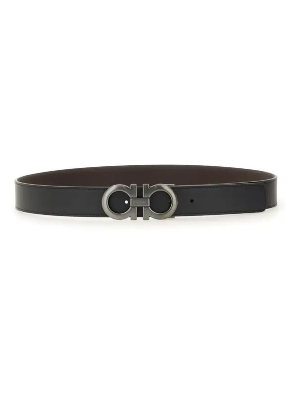 FERRAGAMO Reversible Belt - Black