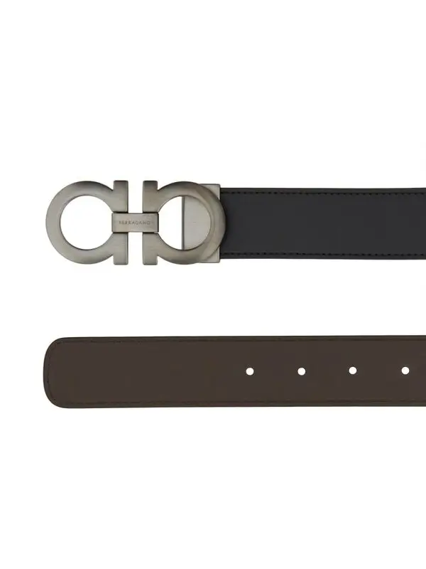 FERRAGAMO Reversible Belt - Black