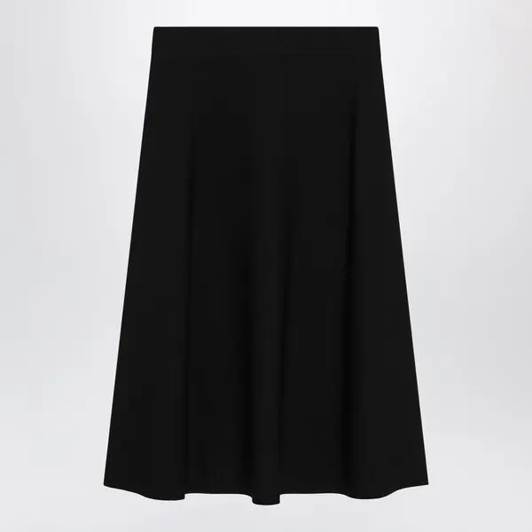 Max Mara Flared Midi Skirt - Black
