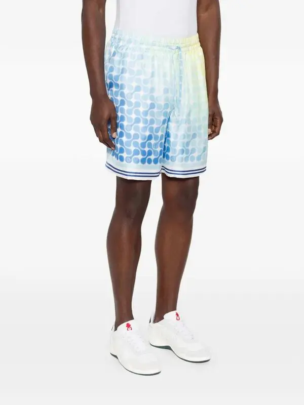 Casablanca Patterned Stretch Shorts