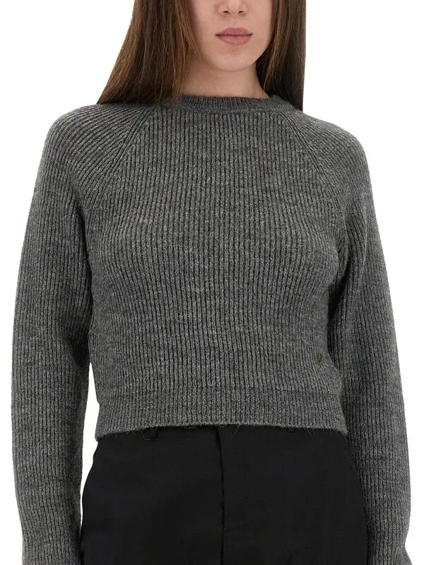 Moschino Cropped Shirt - Gray