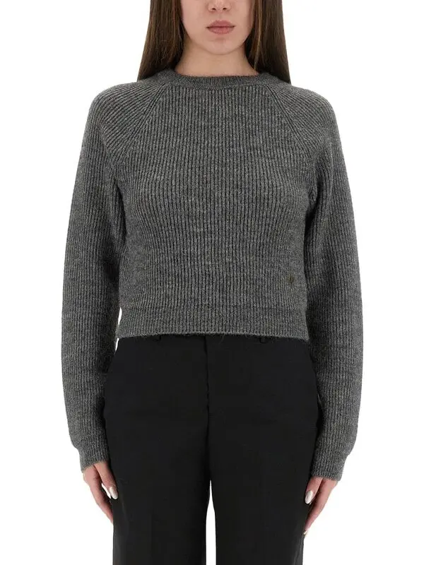 Moschino Cropped Shirt - Gray