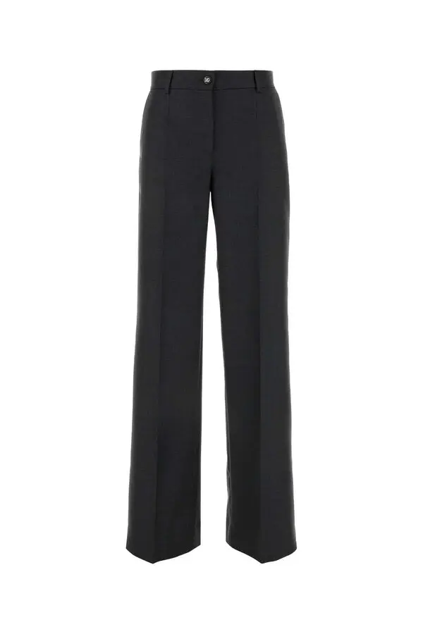Dolce & Gabbana Graphite Wool Pant - Gray
