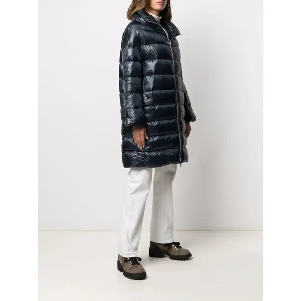 Herno Mid-length Down Coat - Blue