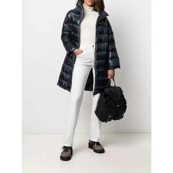 Herno Mid-length Down Coat - Blue